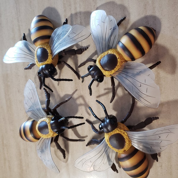 HONEY BEE Animal Figurines Figures Extra Large Miniature Wildlife ...