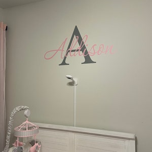 Nursery Wall Decals. Ellie With Flying Butterfles Name Wall | Etsy