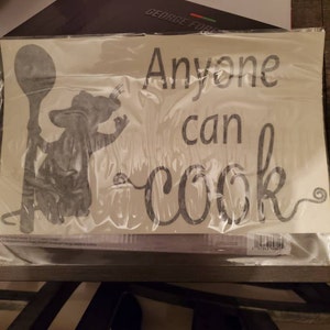 Disney Wall Decal, Disney Home Decor, Ratatouille, Anyone Can Cook ...