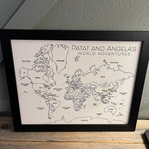 World Push Pin Personalized Map, Custom Push Pin Map for Travels ...