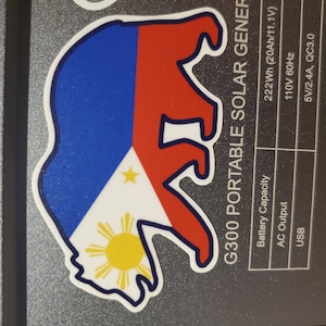 Filipino Sun 2.3x2.7inch Sticker Die Cut Waterproof Decal Philippines ...