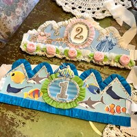 MERMAID BIRTHDAY CROWN ,mermaid Birthday Hat, Under the Sea Birthday ...