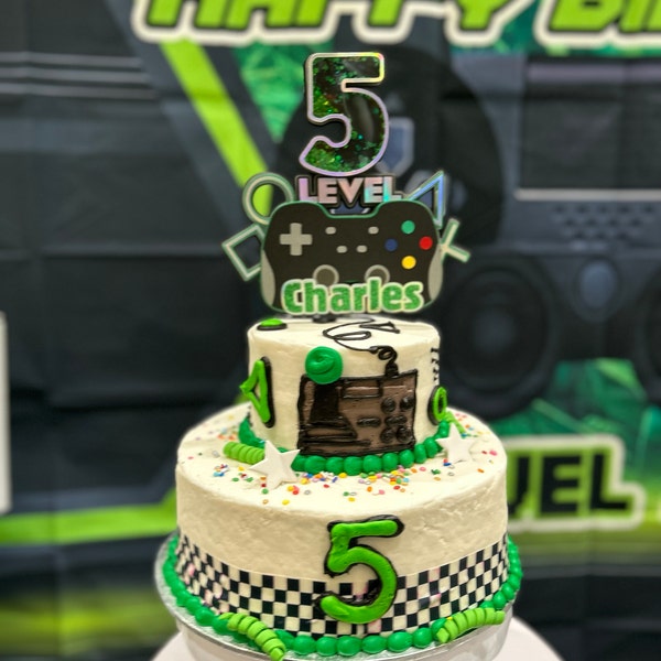 Gamer Cake Topper, Video Game Cake Topper - Etsy