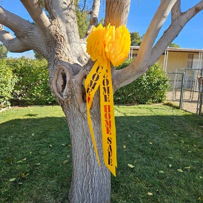 YELLOW RIBBON Deployment BOW Weatherproof for the Troops 6 - Etsy