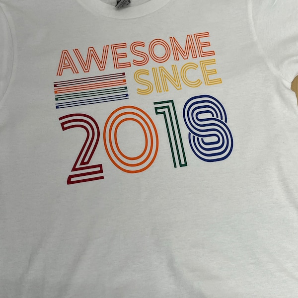 DIGITAL DOWNLOAD Awesome Since 2014 2017 2012 Design PNG for Cricut ...