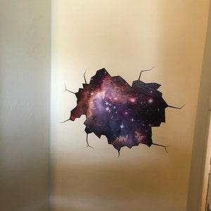 Galaxy Wall Decal Outer Space Sticker Mural Outer Space - Etsy