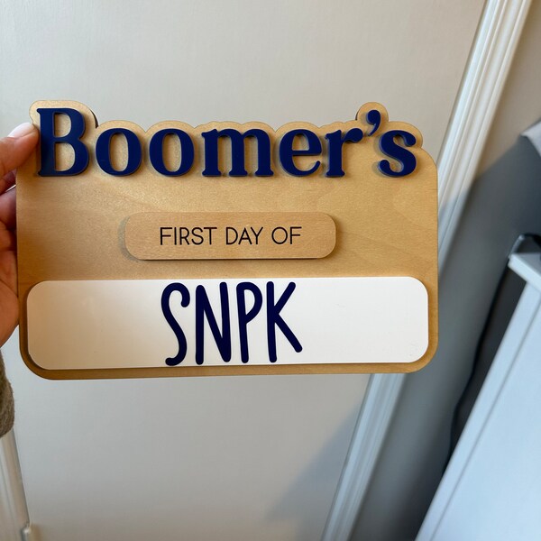 Personalized First Day of School Board, Dry Erase Back to School Sign ...