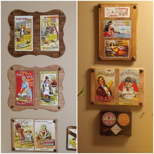 Vintage Advertising Soap Label Trade Cards, Printed Set of 3, Victorian ...
