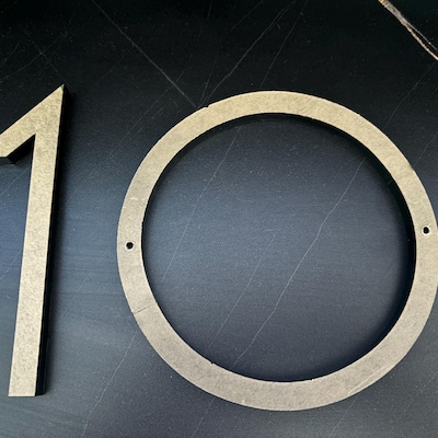 12 Inch Modern House Numbers and Letters, Custom Mid-century Modern ...