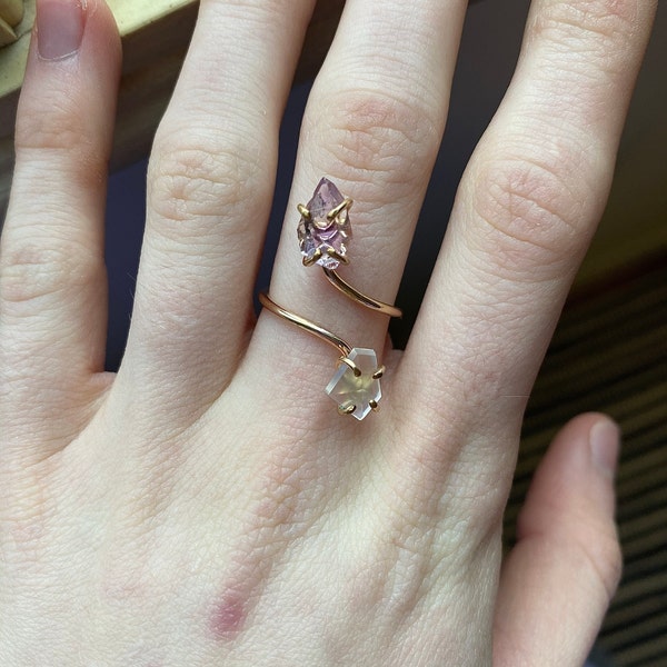 Rose Cut Tourmaline Ring - Etsy