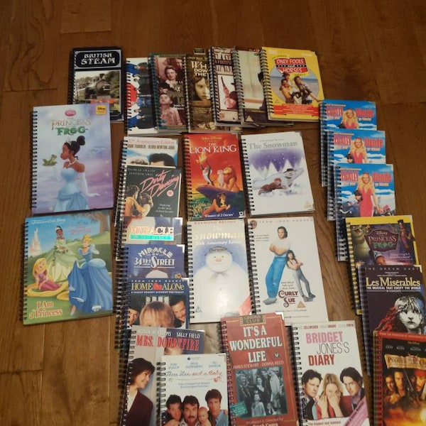 Steven Spielberg VHS Retro Altered/upcycled Notebooks | Gifts for Her ...