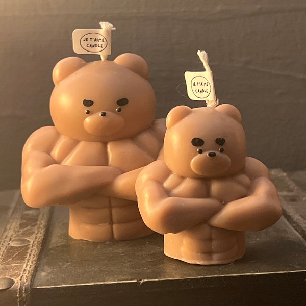 Customizable Handmade Mini Bear Candle Perfect Teddy Bear Themed Gift ...