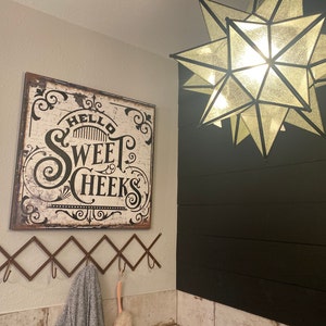 Vintage Cottage Sign Rusty Cottage Sign Large Canvas Wall | Etsy