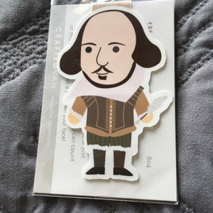 William Shakespeare Magnetic Bookmark jumbo - Etsy