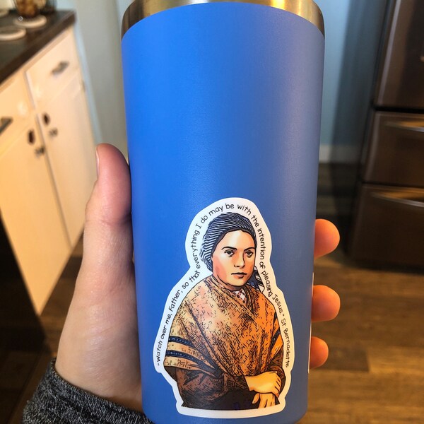 St. Bernadette Soubirous Sticker | Catholic|decor| Gift| Confirmation ...