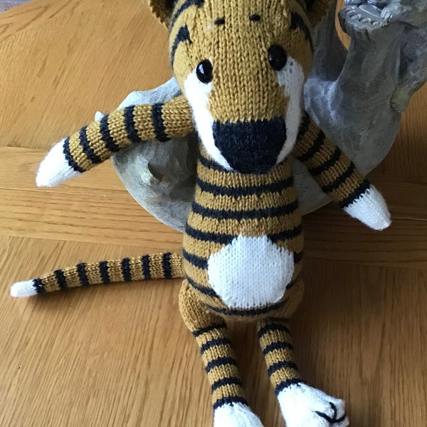 Tiger Knitting Pattern - Toy Knitting Pattern / Polushkabunny - Etsy