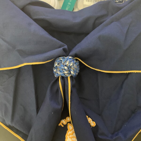 Turk's Head or Woggle Knot Neckerchief Neckchief Slide - Etsy