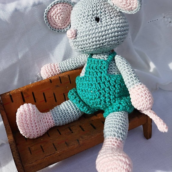 Crochet Mouse Pattern / Amigurumi Plush Toy PDF / Mouse Girl and Mouse ...