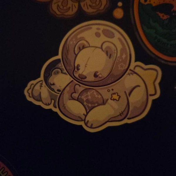 Moon Bear Waterproof Stickers! - Etsy