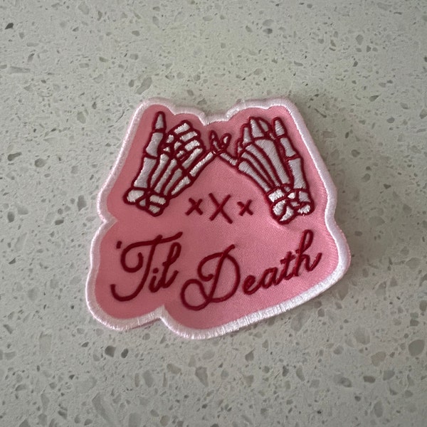 CUSTOM 'til Death Sticker, Wedding Favors, Takeaways for Gothic Themed ...
