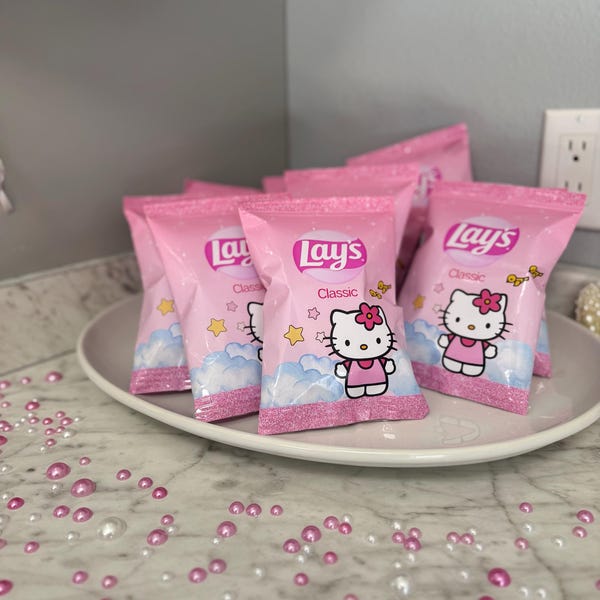Hello Chips Kitty Party Chip Bags Sanrio Kitty Birthday Party Treats ...