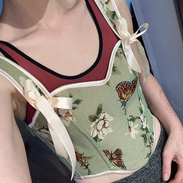 Vintage Corset Top for Women Butterfly Corset - Etsy