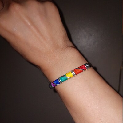 Rainbow Thread Bracelets Pride LGBTQ Bracelet - Etsy