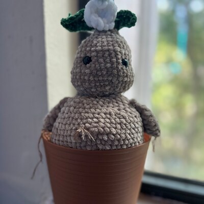 Mandrake Crochet Pattern Amigurumi Wizard Plant DIY PDF, English 2 Head ...