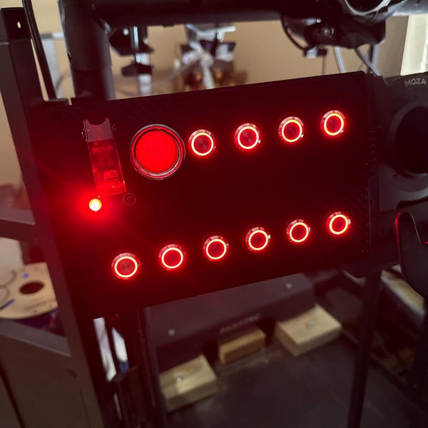 Sim Racing 14 Button Button Box With Push Button Rotary Encoders and ...