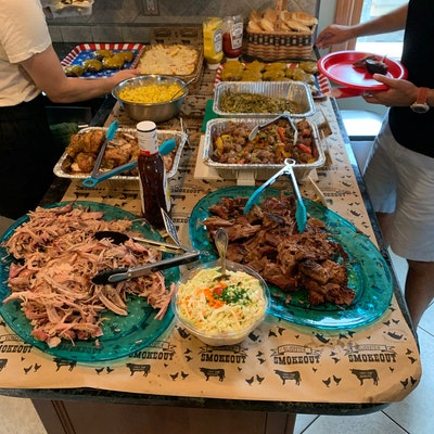 Barbecue Table Runner Butcher Paper Family BBQ Table Cover - Etsy