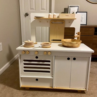Dusty Blue Wooden Play Kitchen Kids Room Furniture - Etsy