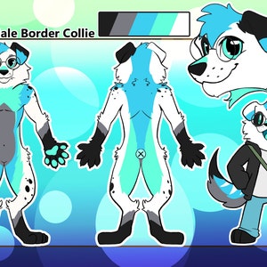 Custom Furry Reference Sheet Commission Personalized Full-body Fursona ...