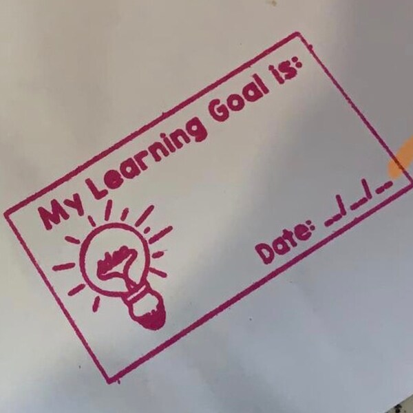 Teacher Stamp Learning Goal Stamp Set Medium 30x50mm - Etsy