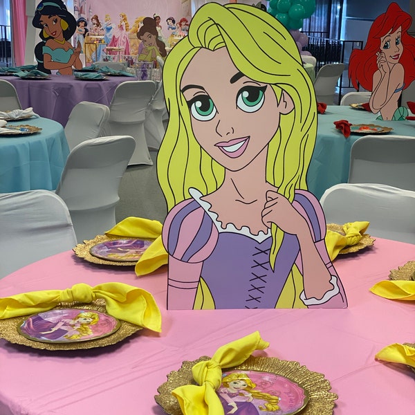 Princess Bust Table Top Decor, Princess Bust Cutouts, Princess Party ...