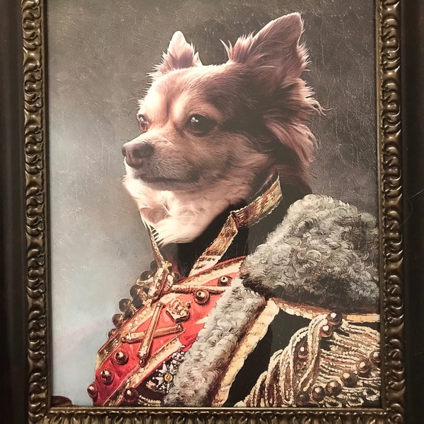 Custom Pet Soldier Portrait, Custom Dog Portrait, Pet Portraits, Pet ...