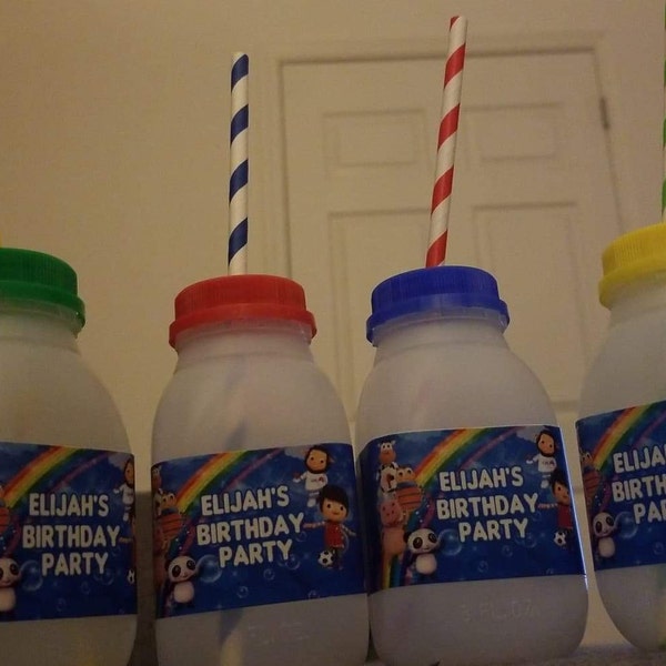 15 CUTE HEART Cups for Kids!!! Plastic Milk Bottles With Lids for ...