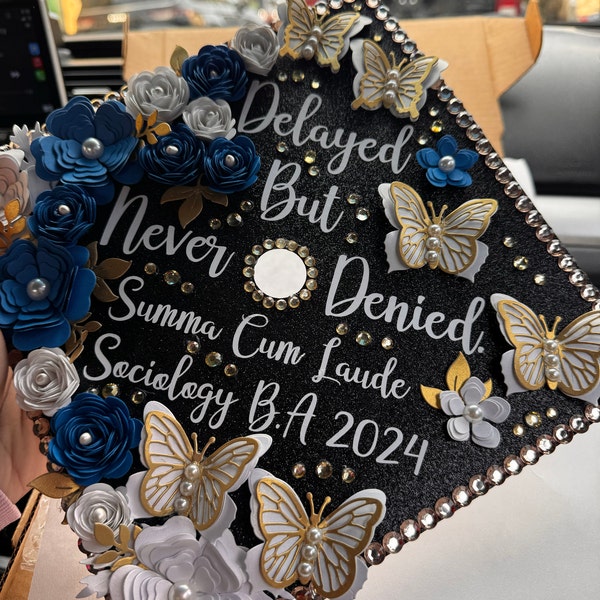 Custom Graduation Cap Topper Personalized Grad Cap - Senior Class of ...