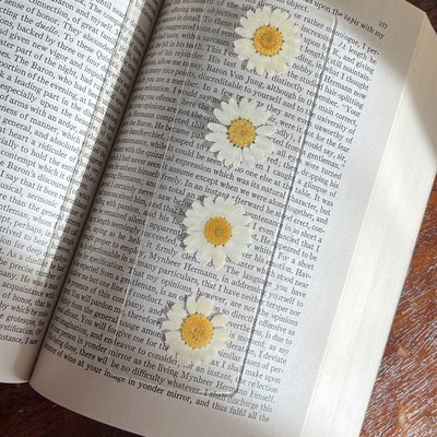 Forget Me Not Bookmark Real Dried Flowers Gift for Reader Bookmark for ...