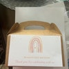 Editable Boho Rainbow Gable Box Lable First Birthday Editable Modern ...