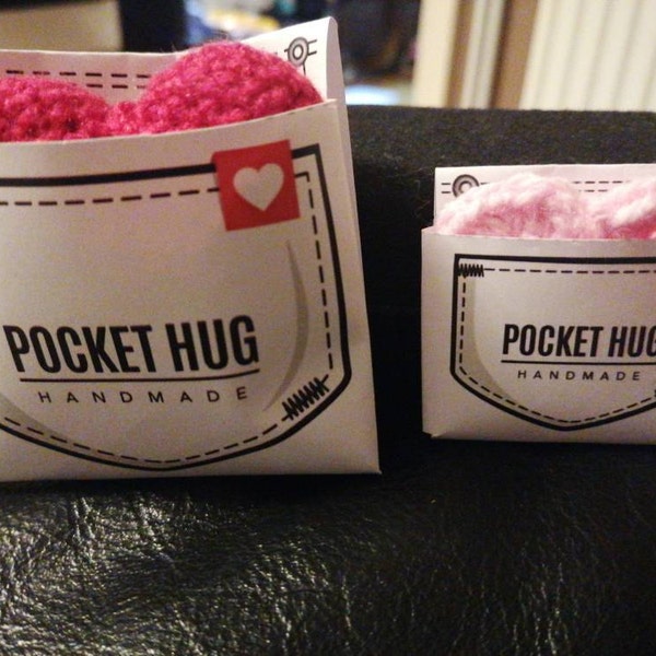 PRINTABLE Pocket Hug Holder - Digital PDF - Market Display Cards for ...