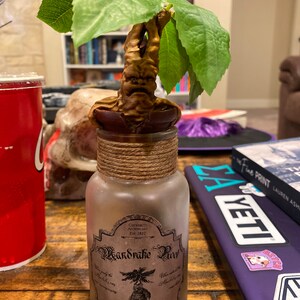 Mandrake Root Herbology Magic Potion Glass Bottle Inspired - Etsy UK