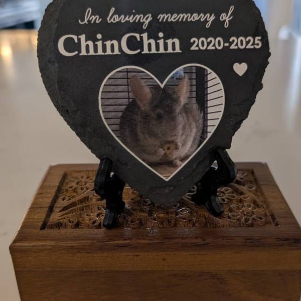Personalized Rat Memorial Stone, Garden Stone, With Picture, Memorial ...