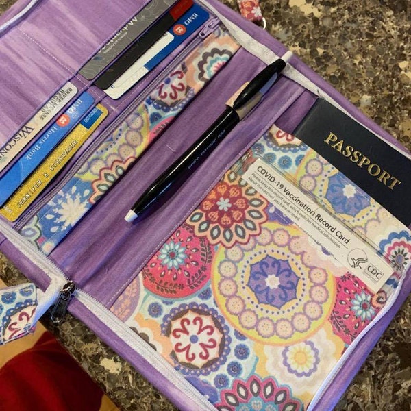 Safari Passport Holder Sewing Pattern With Templates and Video Tutorial ...