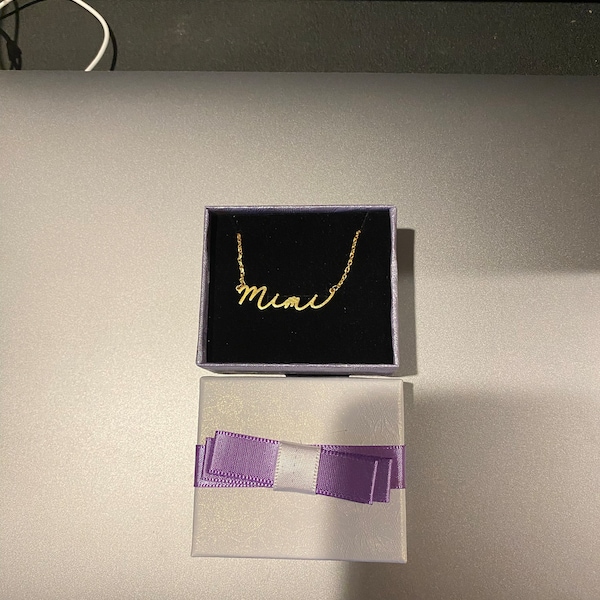 Dainty Mimi Necklace, Sterling Silver, Gold, Mimi Necklace, Gift for ...