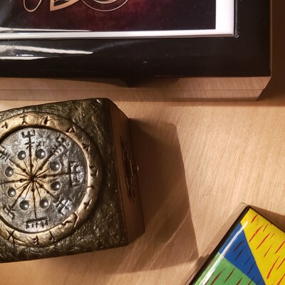 Viking Ring Box With Norse Vegvisir Viking Compass Nordic Jewelry Box ...