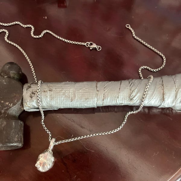Egg of the King Berserker Necklace, Sterling Silver Behelit Sacrifice ...