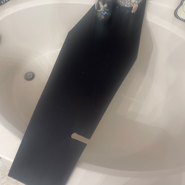 Coffin Shaped Bath Tray With Wine Notch - Etsy