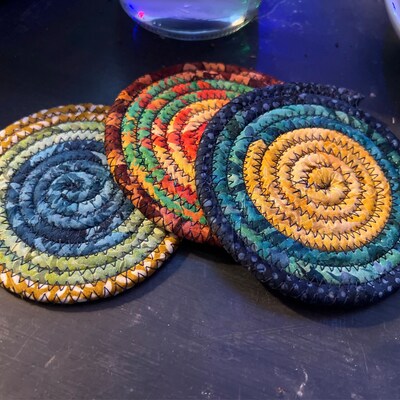 Custom Made Cotton Coasters - Etsy