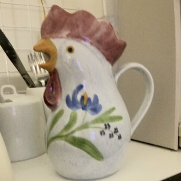 Vintage Capodimonte Pitcher 18' Vase Floral Made in Italy JC408-F - Etsy