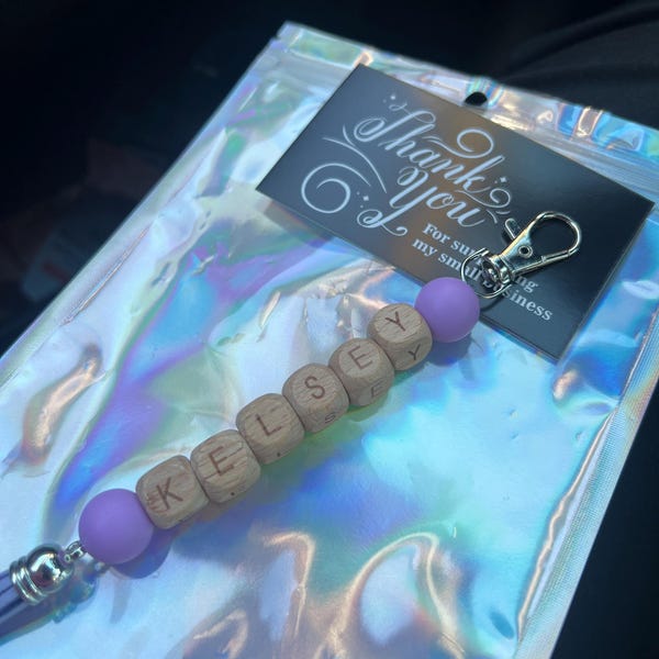 Bag Tag Custom Name Keychain School Backpack Nametag Kid Back to School ...